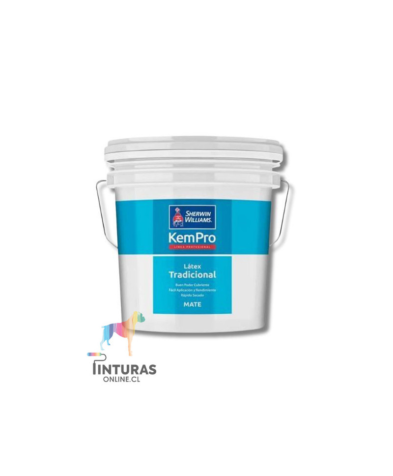 Sherwin Williams Látex Kem Pro Blanco - Tineta 4 Galones | Pintura Interior/Exterior